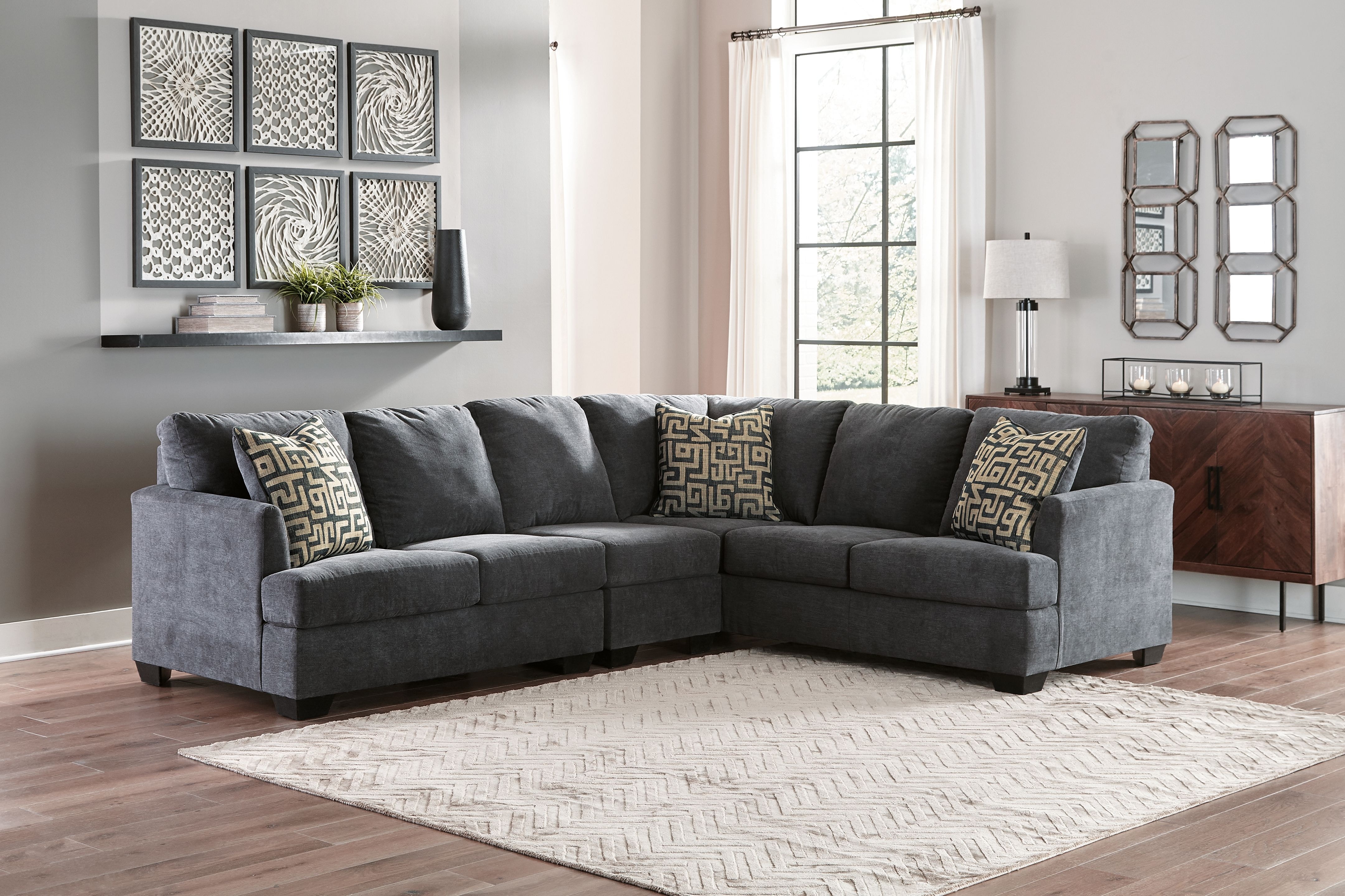Grey couches ashley furniture store
